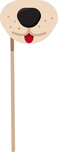 Funny photo booth prop cartoon Royalty Free Vector Image