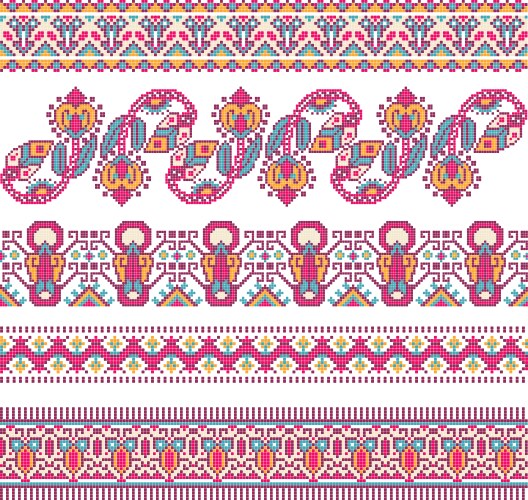 Cross Stitch Vector Images (over 7,600)