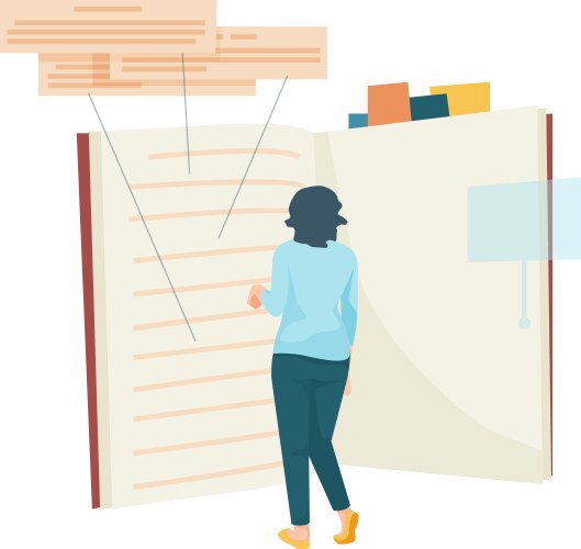 Student concentration icon cartoon stress Vector Image