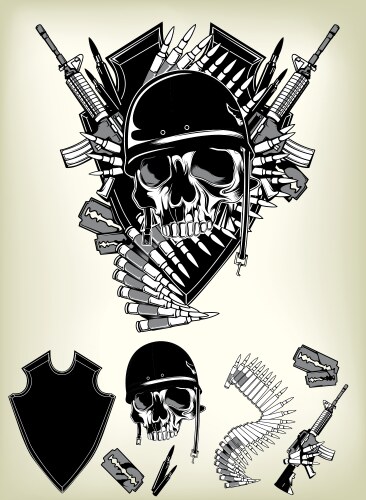 Soldier with rifle Royalty Free Vector Image - VectorStock