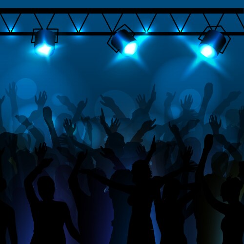 Dancing neon figures Royalty Free Vector Image