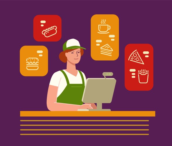 Cartoon Catering Food Service Vector Images (over 4,300)