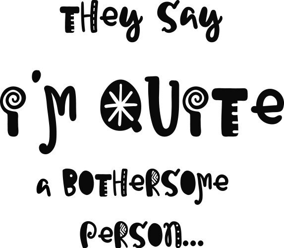 Hand drawn lettering poster Royalty Free Vector Image