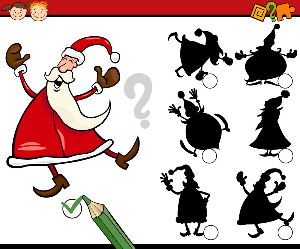 Shadow matching game with duck Royalty Free Vector Image