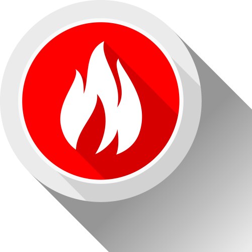 Flame burning icon Royalty Free Vector Image - VectorStock