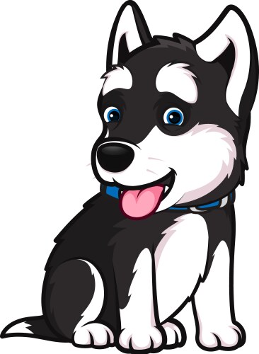 Husky Cartoon Vector Images (over 5,700)