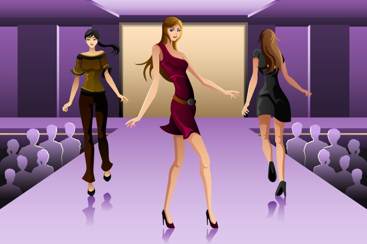Fashion Runway Show Vector Images (over 570)