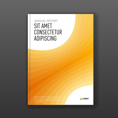 Cover annual reports building construction Vector Image