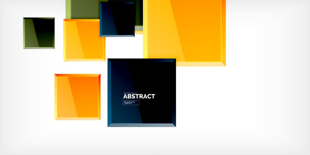 Shiny glossy metallic or plastic square design Vector Image