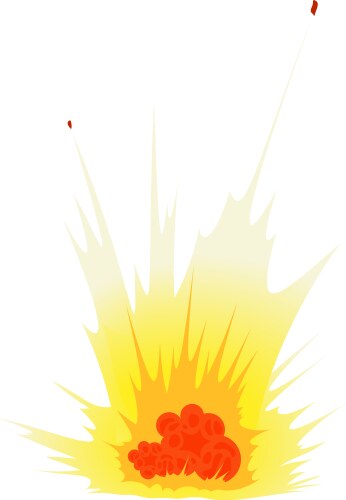 Bomb explosion in city Royalty Free Vector Image