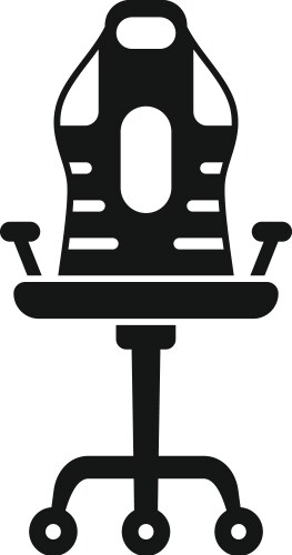 Modern gaming chair with adjustable backrest Vector Image