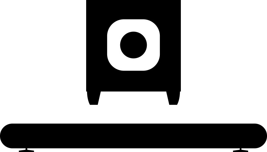 Entertainment soundbar audio cartoon Royalty Free Vector