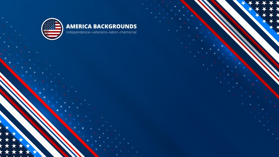 American flag color background Royalty Free Vector Image