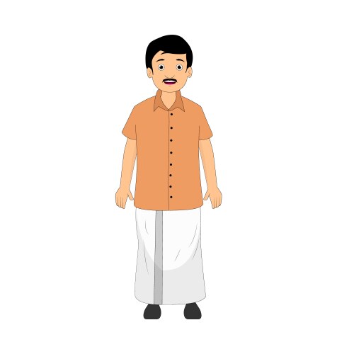 Tamil Traditional Dress Vector Images (77)