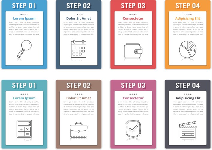 Kpi or key performance indicator infographic Vector Image