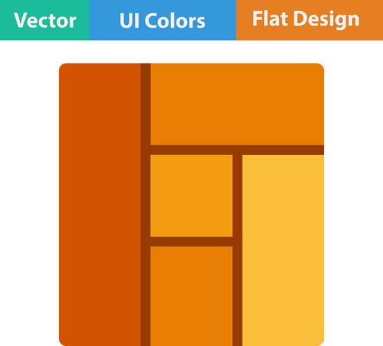 Icon of parquet plank pattern Royalty Free Vector Image