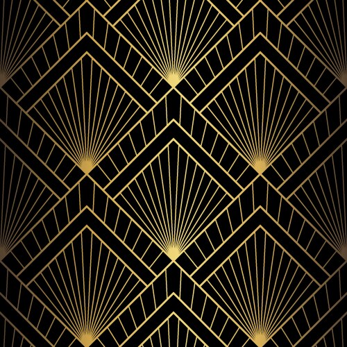 Roaring Twenties Background 1920s Photography Backdrop Black And Gold