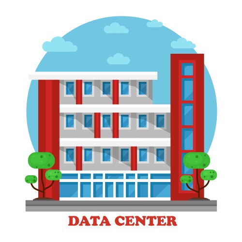 Data center technology Royalty Free Vector Image