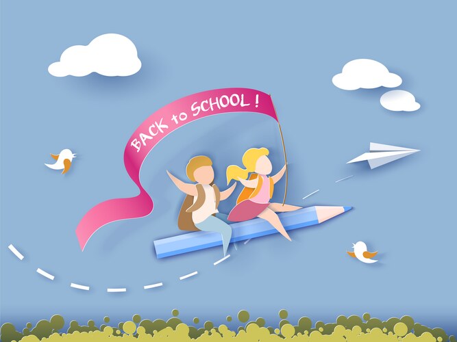 September 1st back to school background Royalty Free Vector