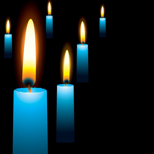 Candle flame animation animated candlelight Vector Image