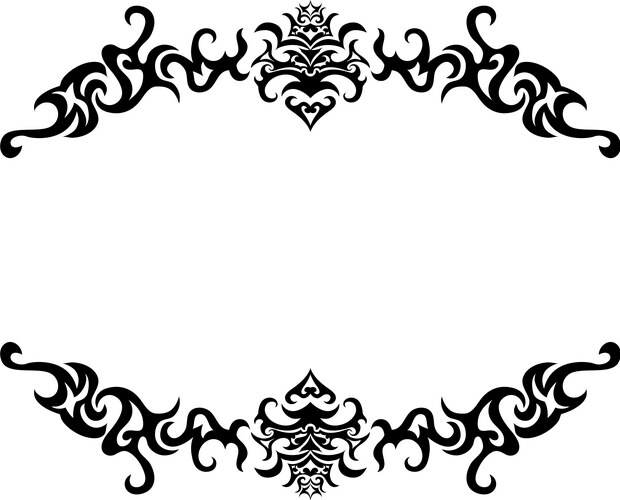 Gothic Page Border Gothic Line Border Stock Photos And Pictures