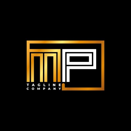 Minimalist abstract initial letter vk logo Vector Image