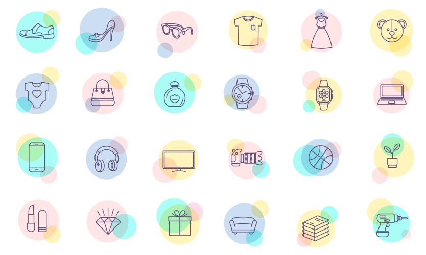 Shopping Category Icons Vector Images (over 930)