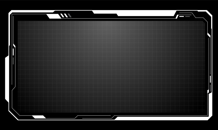Futuristic technology cyber hud dashboard monitor Vector Image