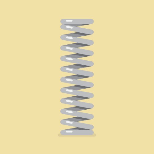 Metal spring Royalty Free Vector Image - VectorStock