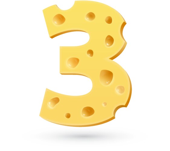 Cheese Number Vector Images (over 1,600)
