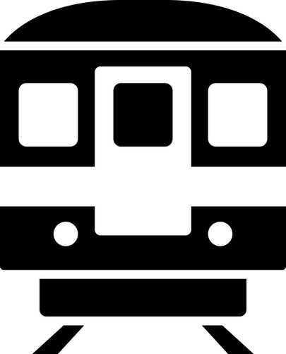 Subway map train stations metro line icon Vector Image