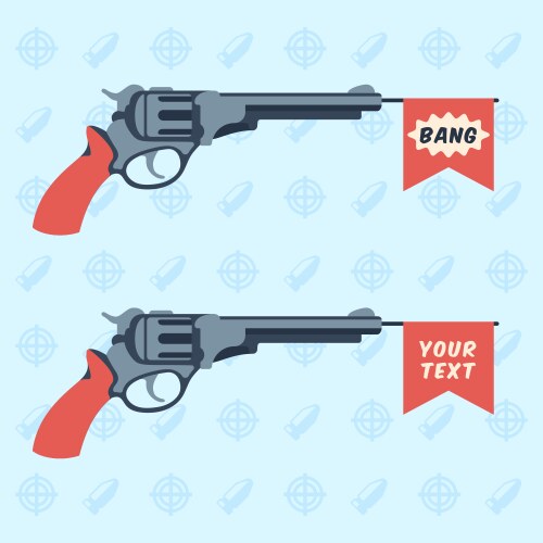 Gun with Bang Flags Vector Images (over 110)