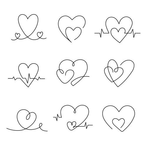 Heart Line Vector Images (over 280,000)