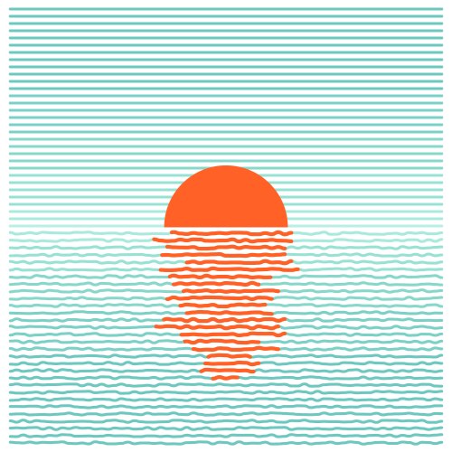 Seamless summer sun pattern repeating background Vector Image