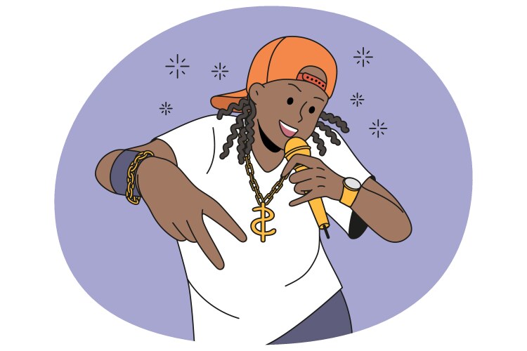Cartoon Rapper Vector Images (over 1,100)