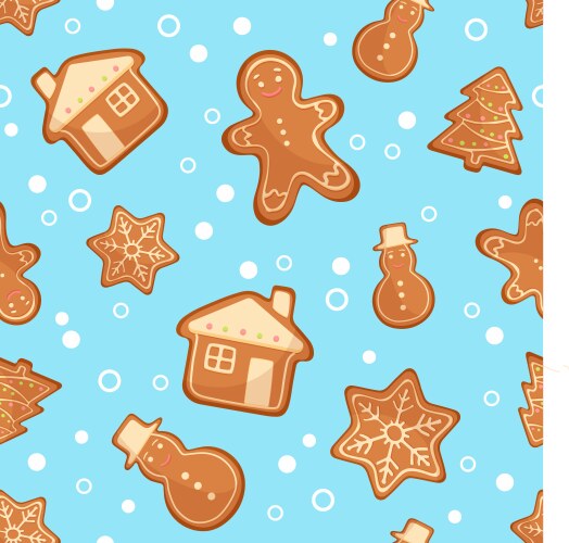 Christmas gingerbread Royalty Free Vector Image