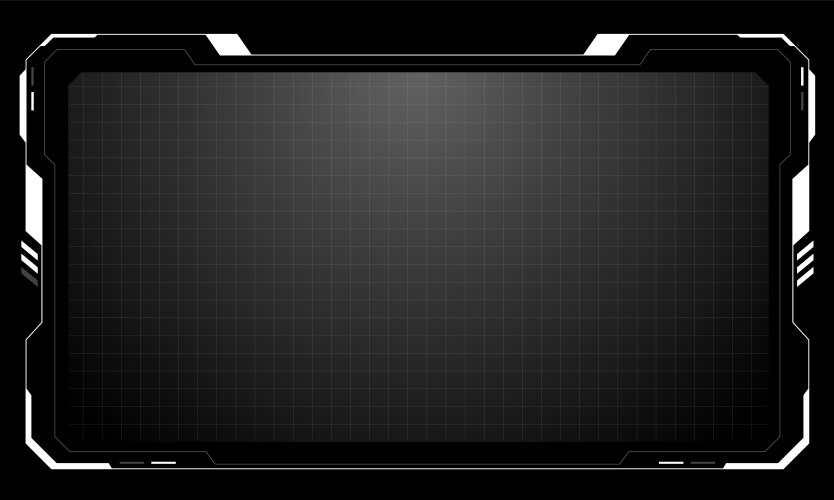 Hud frames white grey user interface elements Vector Image Hud frames white grey user interface elements Vector Image