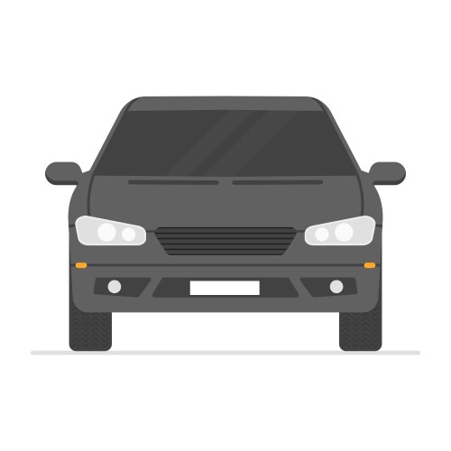 Windshield of passenger automobile whole Vector Image