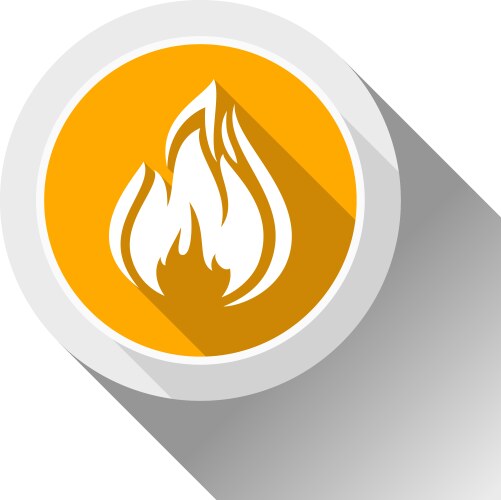 Flame burning icon Royalty Free Vector Image - VectorStock