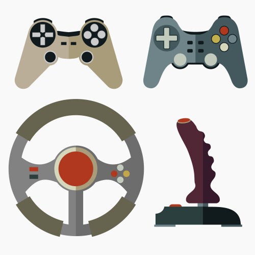 Joystick game graphic design element Royalty Free Vector