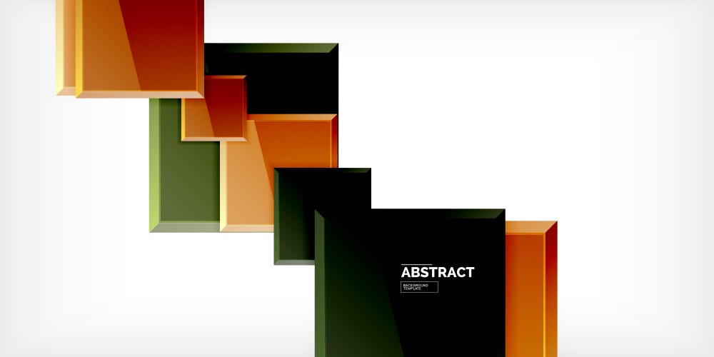 Shiny glossy metallic or plastic square design Vector Image