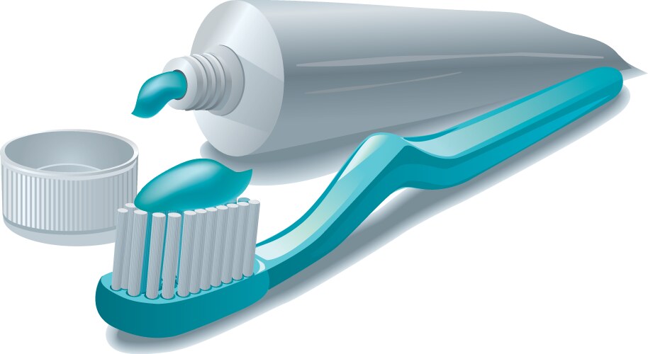 Toothpaste graphic design element isolated Vector Image