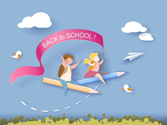 September 1st back to school background Royalty Free Vector