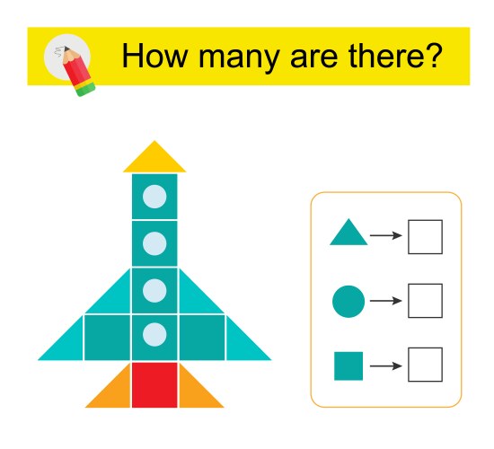 Math activity for kids Royalty Free Vector Image