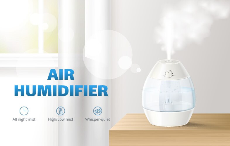 Humidifier air diffuser icon purifier Royalty Free Vector