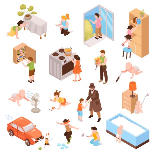 Safety Rules at Home Vector Images (over 300)