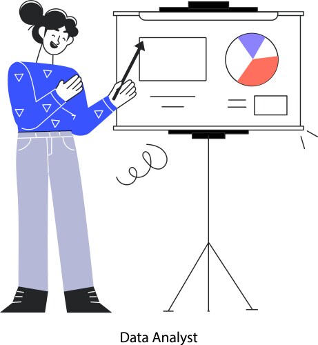 Data analyst Royalty Free Vector Image - VectorStock
