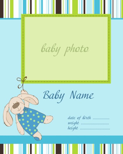 Sweet baby card or frame Royalty Free Vector Image