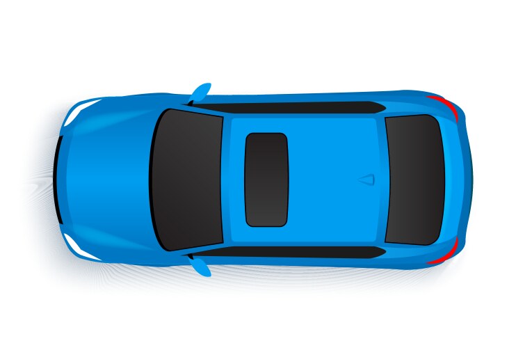 Car Top View Vector Png White Car Top View Vector Illustration Stock