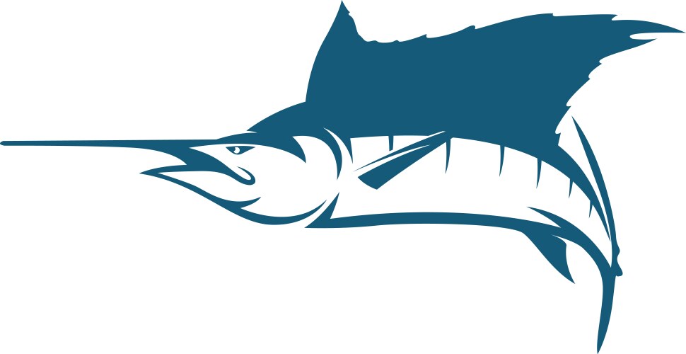 Fly-fishing on white background Royalty Free Vector Image